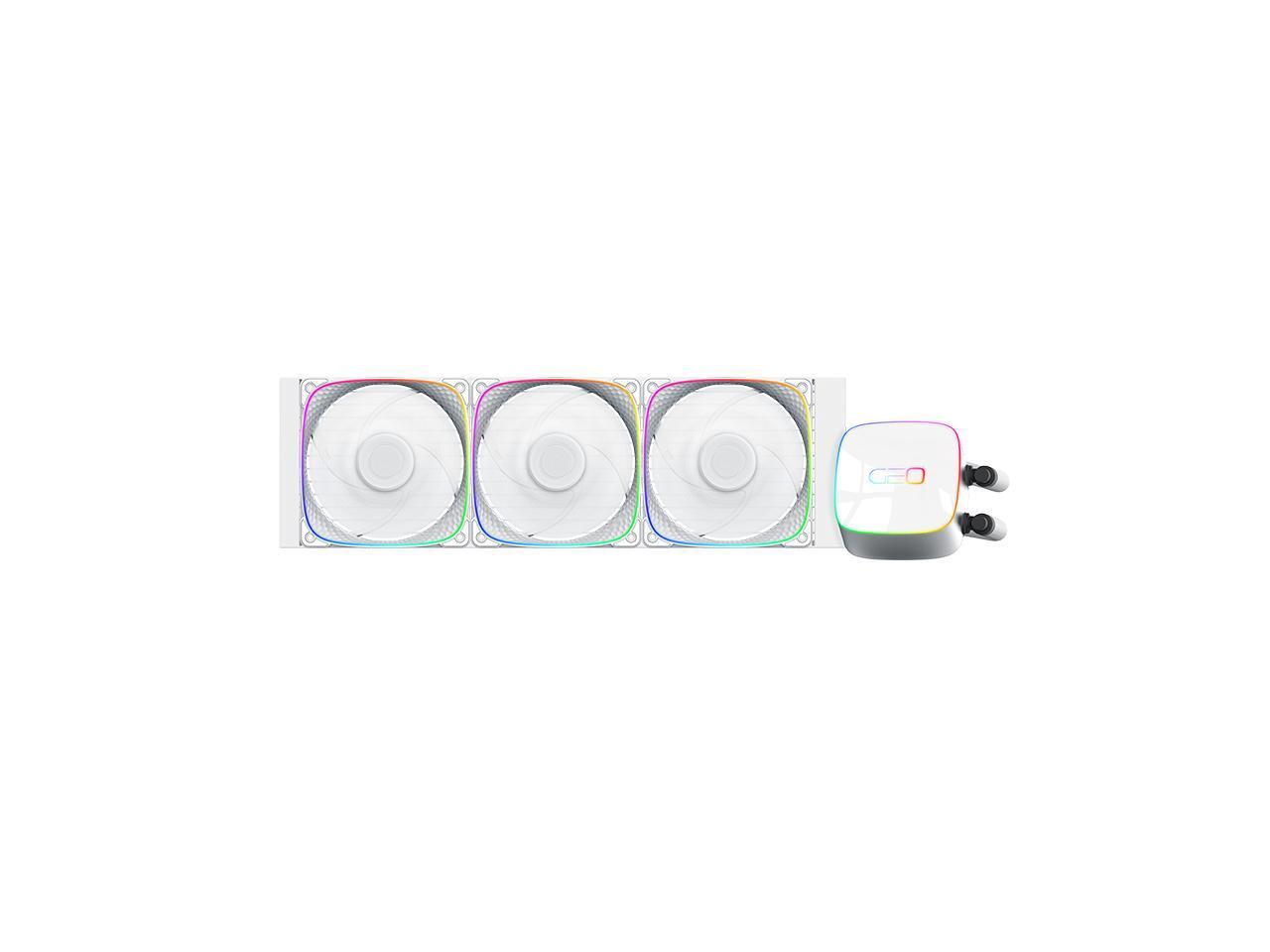 Geometric Future Eskimo Junior - 360mm AIO CPU Liquid Cooler- Three RGB ...