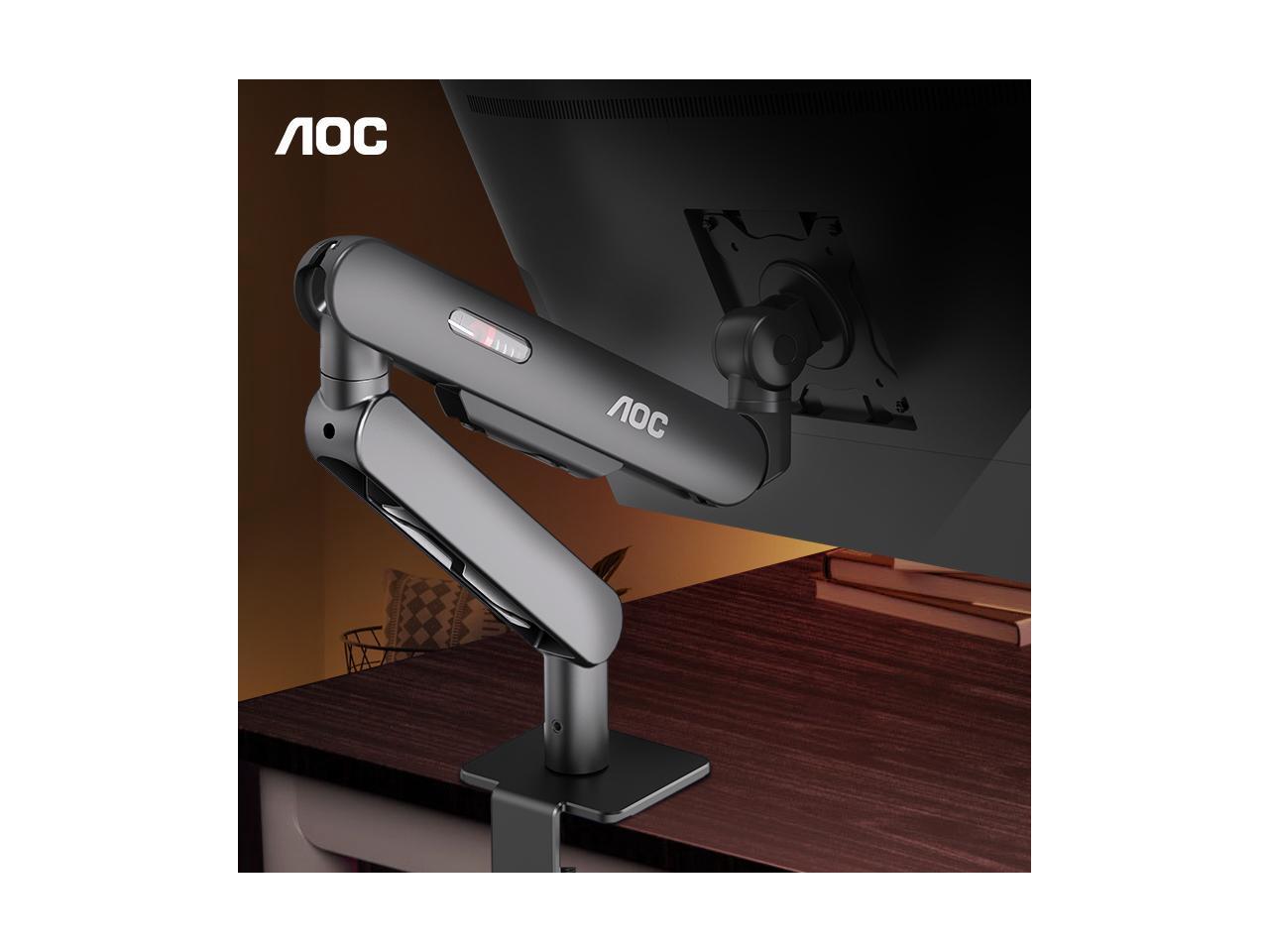 AOC Single Monitor Desk Mount 17"-34" Inch Weight up to 19.8 lbs Screen ...