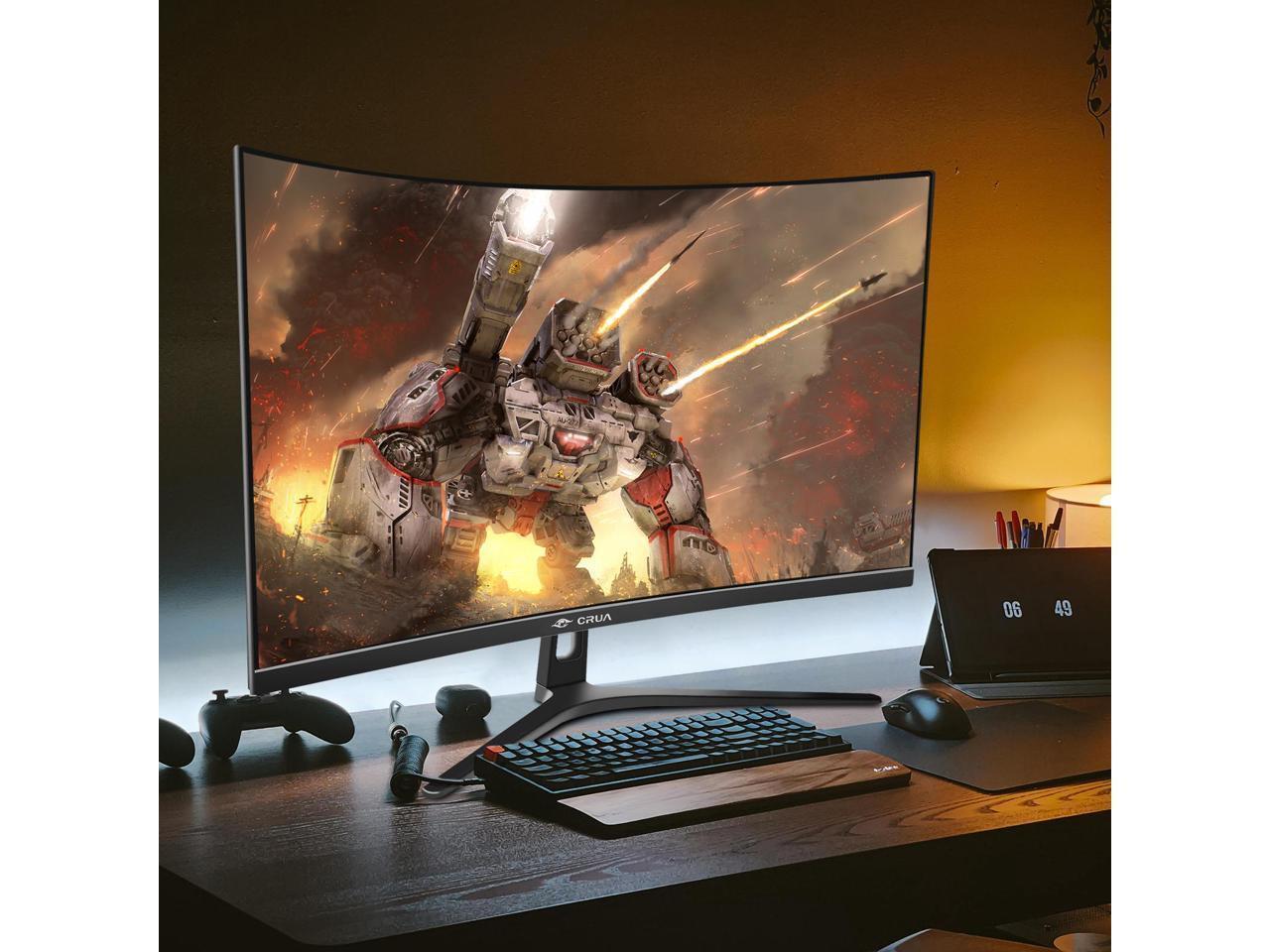 CRUA 32" 180Hz Curved Gaming Monitor,1800R Display,1ms(GTG) Response ...