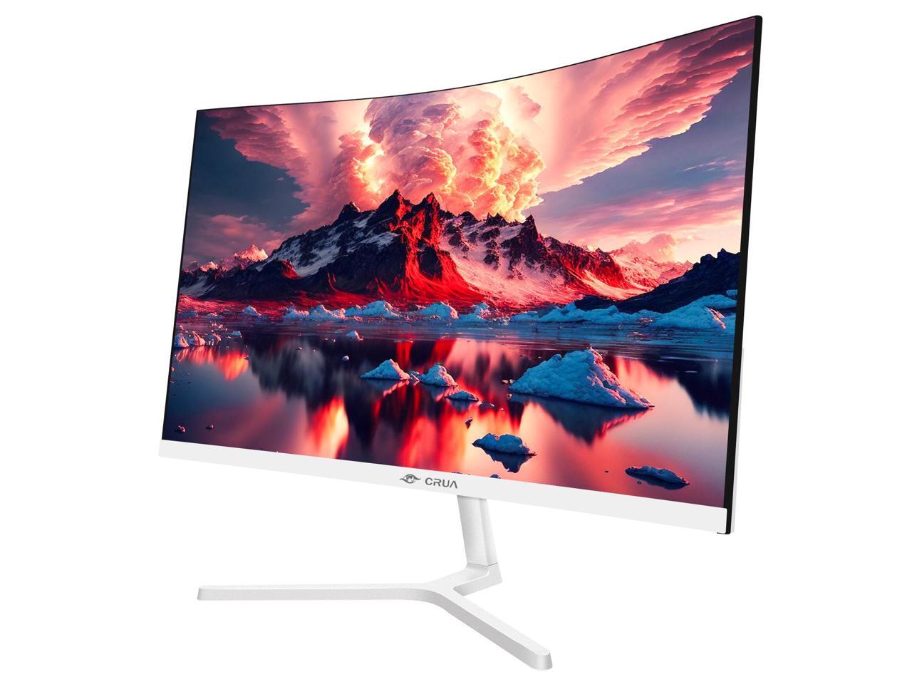 CRUA 24 Inch Curved Monitor, FHD(1920×1080p) 100HZ 99% sRGB Computer ...