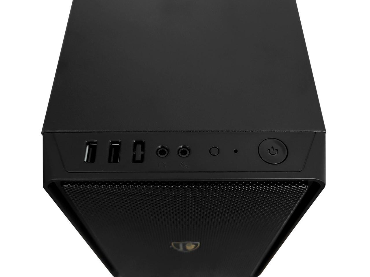 Black Mini MATX Mesh Case,Simple Compact Desktop Micro ATX Chassis ...