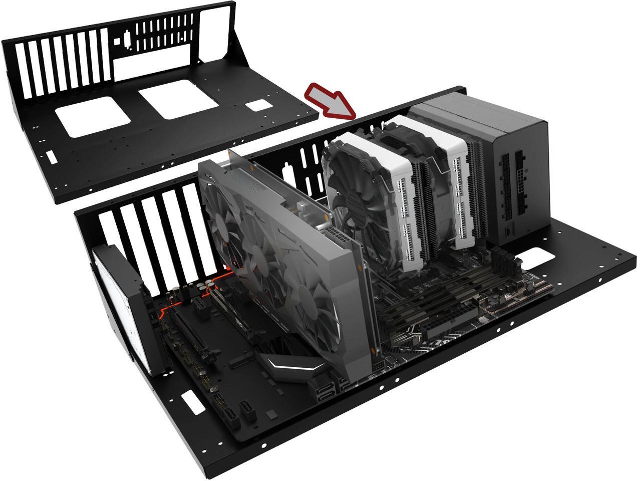 ATX Open Chassis Case Rack, DIY Gaming Computer Case Chassis, Stand ...