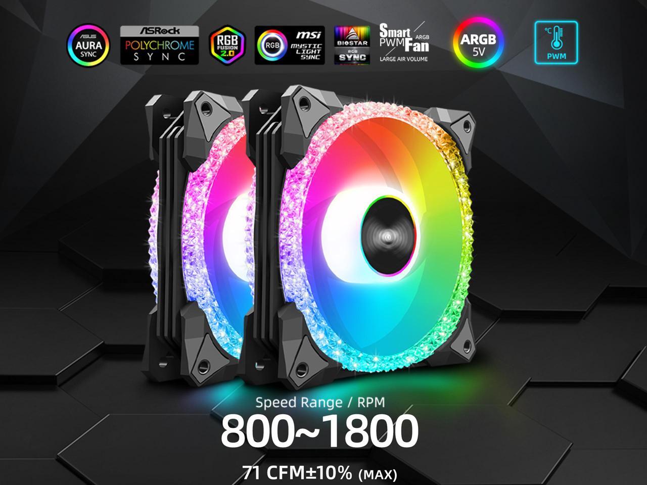 240mm CPU Liquid Cooler,Water Cooler with Temperature Display Screen,240mm Radiator ARGB & PWM ...