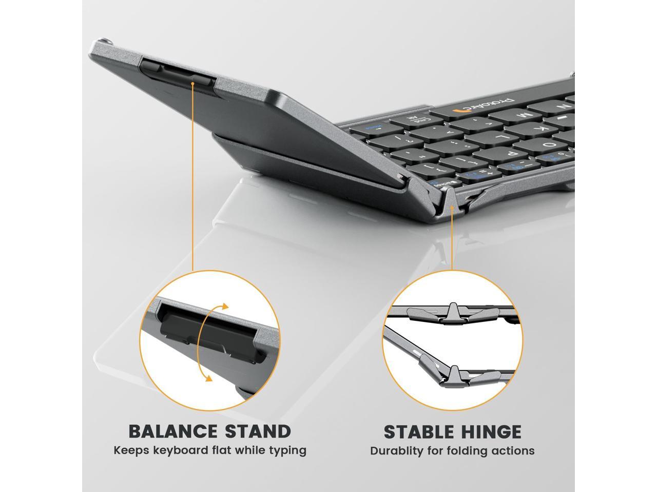 ProtoArc Foldable Bluetooth Keyboard with Touchpad, XK02 Folding ...