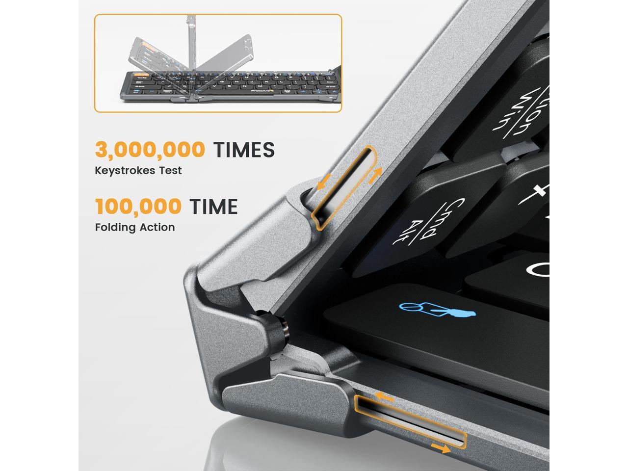 ProtoArc Foldable Bluetooth Keyboard with Touchpad, XK02 Folding ...