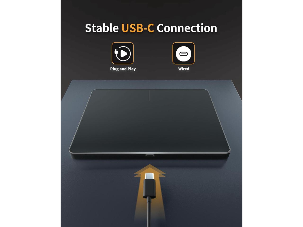 ProtoArc T1 Wired High Precision Trackpad for Windows, USB Slim ...