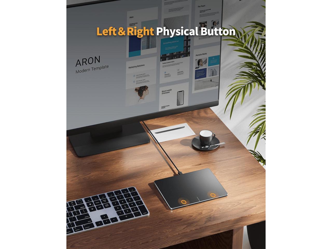 ProtoArc T1 Wired High Precision Trackpad for Windows, USB Slim ...