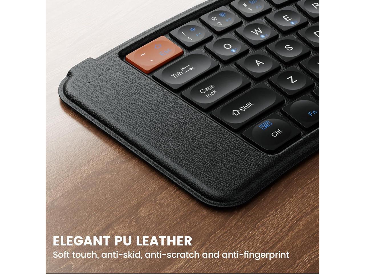 ProtoArc Ergonomic Foldable Keyboard, XK03 Ultra Slim Travel Keyboard ...