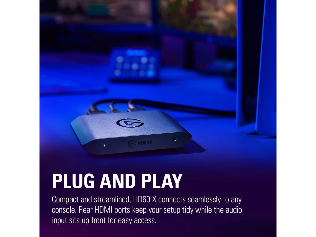 Elgato - HD60 X 1080p60 HDR10 External Capture Card for PS5, PS4/Pro ...