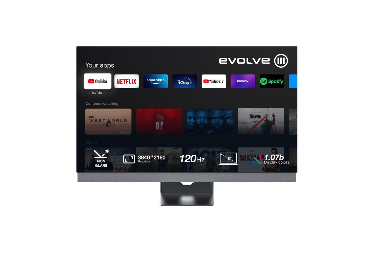Evolve III X10 OLED 48" UHD 120Hz Gaming Monitor - Gray X10-48A8V - Newegg.com