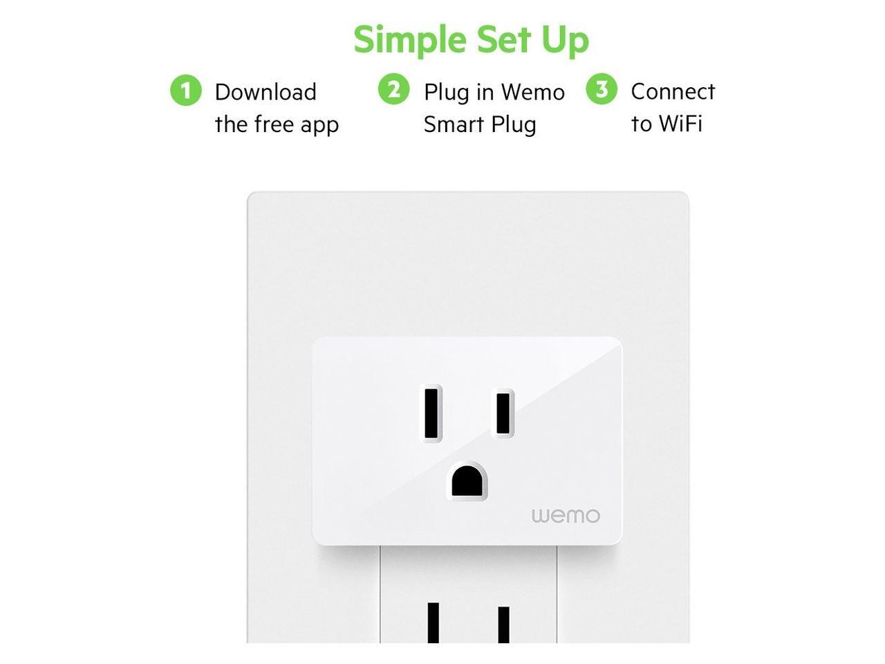 Linksys WSP080 Wemo WiFi Smart Outlet Plug, Single Plug - Newegg.com