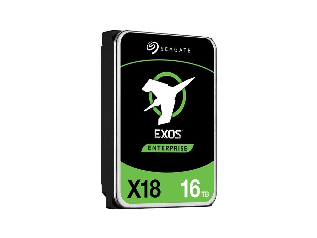 Seagate 16TB Exos X18 7200 RPM SAS 12 Gb/s 256MB Cache 512e/4Kn 3.5 ...