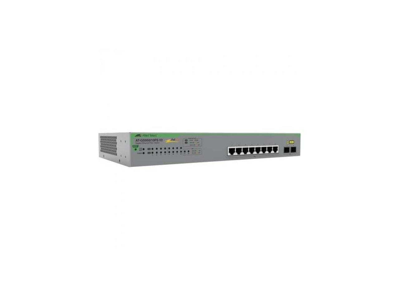 Allied Telesis GS950/10PS V2 Ethernet Switch - 8 Ports - Manageable ...