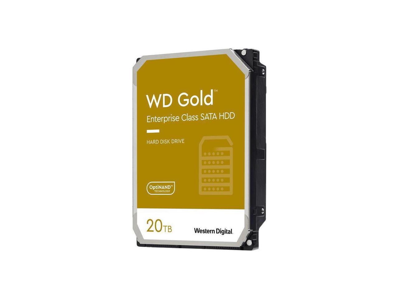 Western Digital 20TB WD Gold Enterprise Class SATA Internal Hard Drive ...