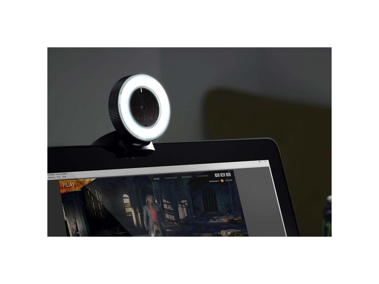 Razer Kiyo Full HD Streaming Web Camera with Illuminating Ring Light ...