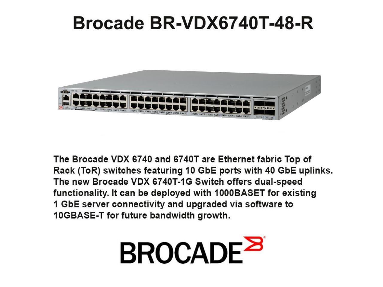 Brocade VDX 6740T Layer 3 Switch - Newegg.com