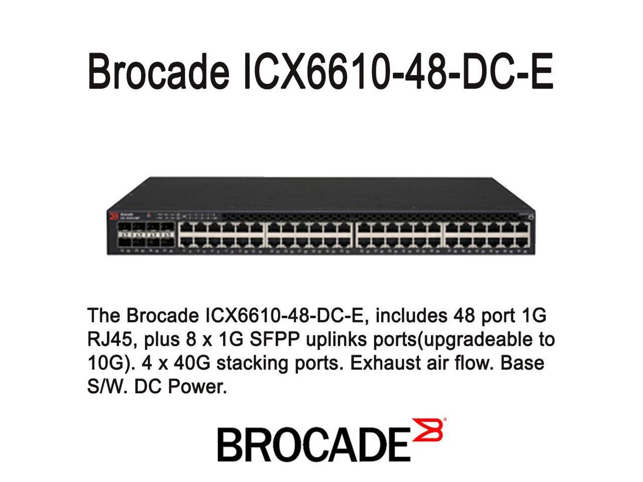 Brocade ICX 6610-48 - switch - 48 ports - managed - rack-mountabl ...