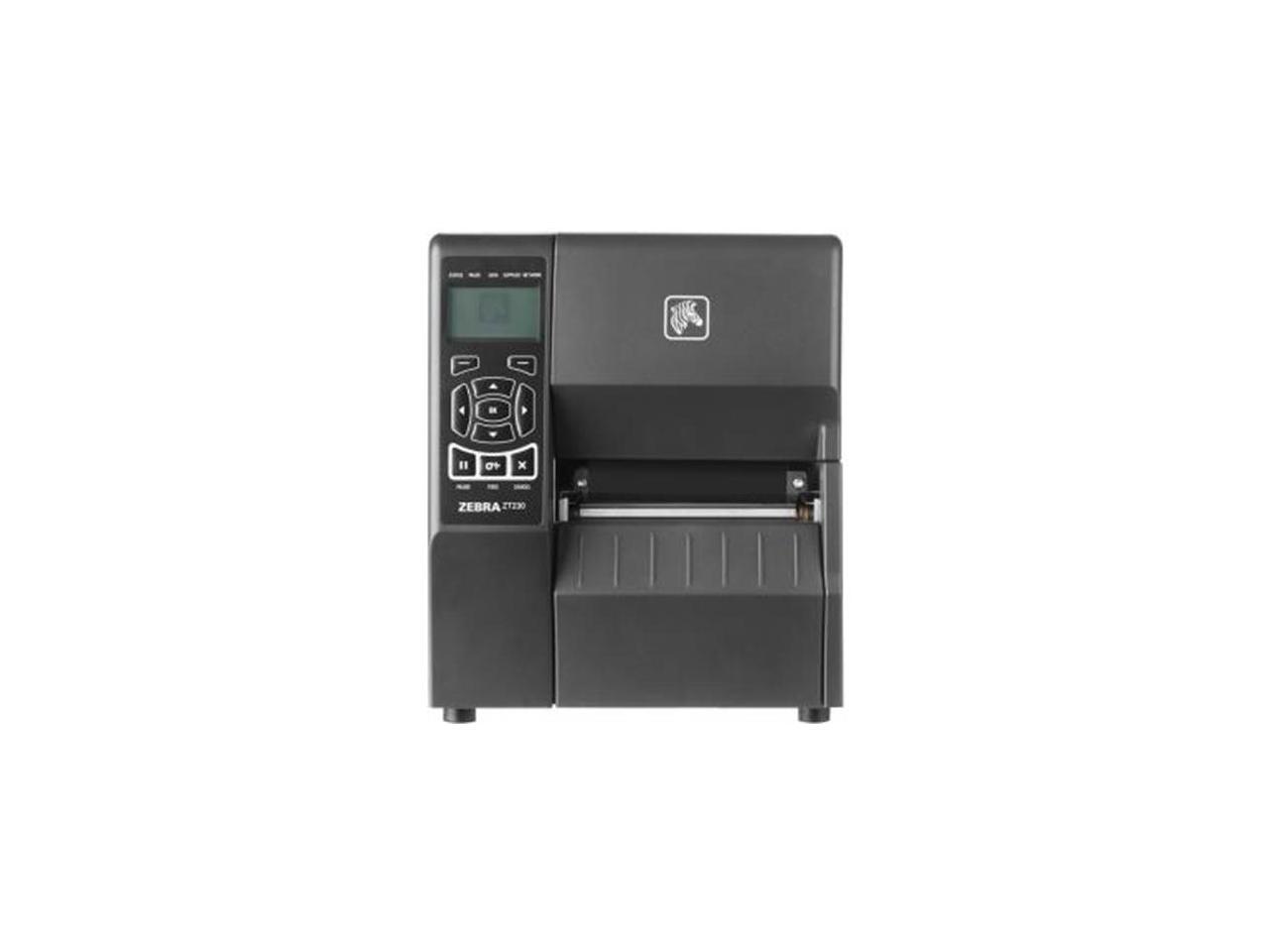 Zebra ZT230 4” Industrial Thermal Transfer Label Printer, LCD, 300 dpi ...