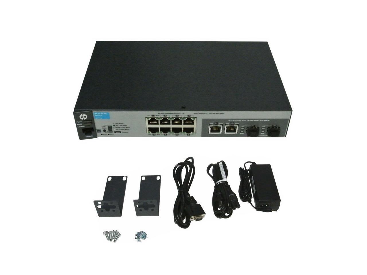 Refurbished: HP 2530-8G Managed 8-port Gigabit Ethernet Switch (J9777A# ...