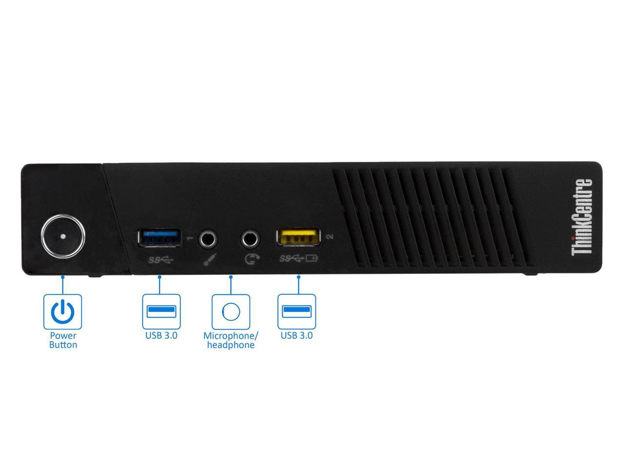 Refurbished: Lenovo ThinkCentre M93p Tiny Desktop, Intel Dual-Core i5 ...