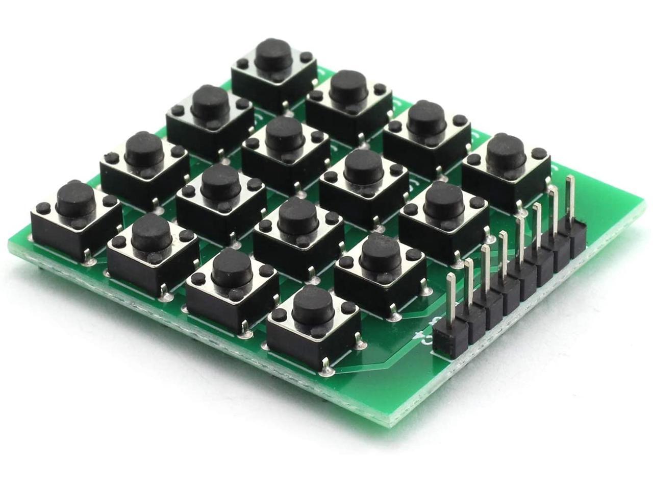 Tegg 1 PC 8 Pin 4x4 Matrix 16 Keys Button Keypad Module for Arduino ...