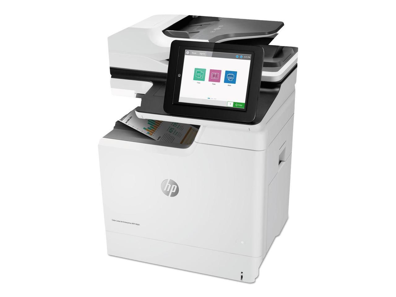 HP LaserJet Enterprise MFP M681dh - Multifunction printer - color ...
