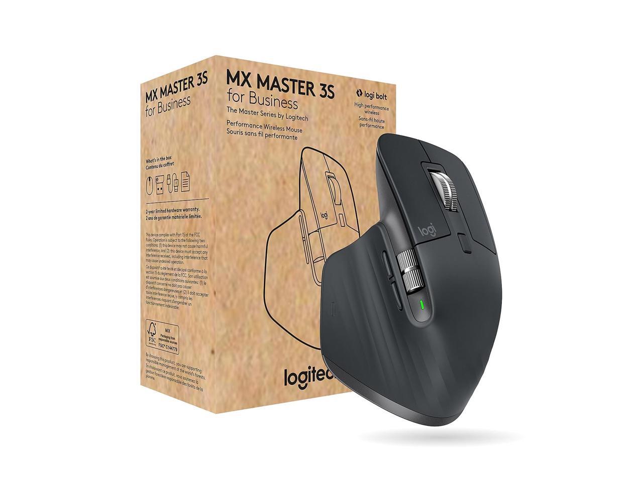 Logitech MX Master 3S for Business, Wireless Mouse with Quiet Clicks ...