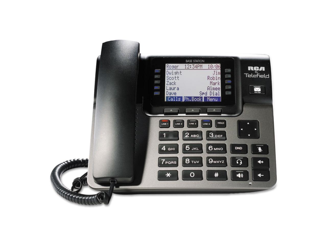 RCA U1000 Unison 4 Line Business Phone System Base - Newegg.com
