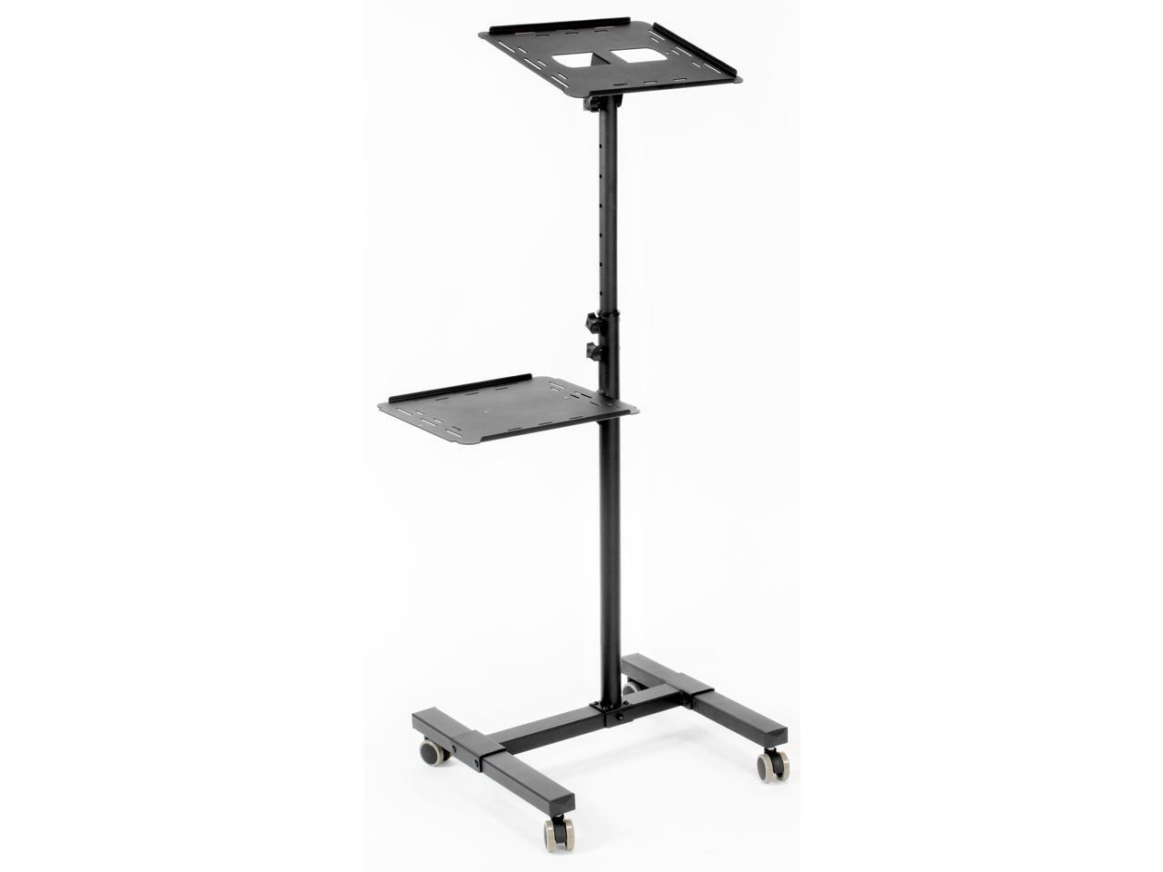 VIVO Black Mobile Rolling Projector Stand | Height Adjustable Projector ...