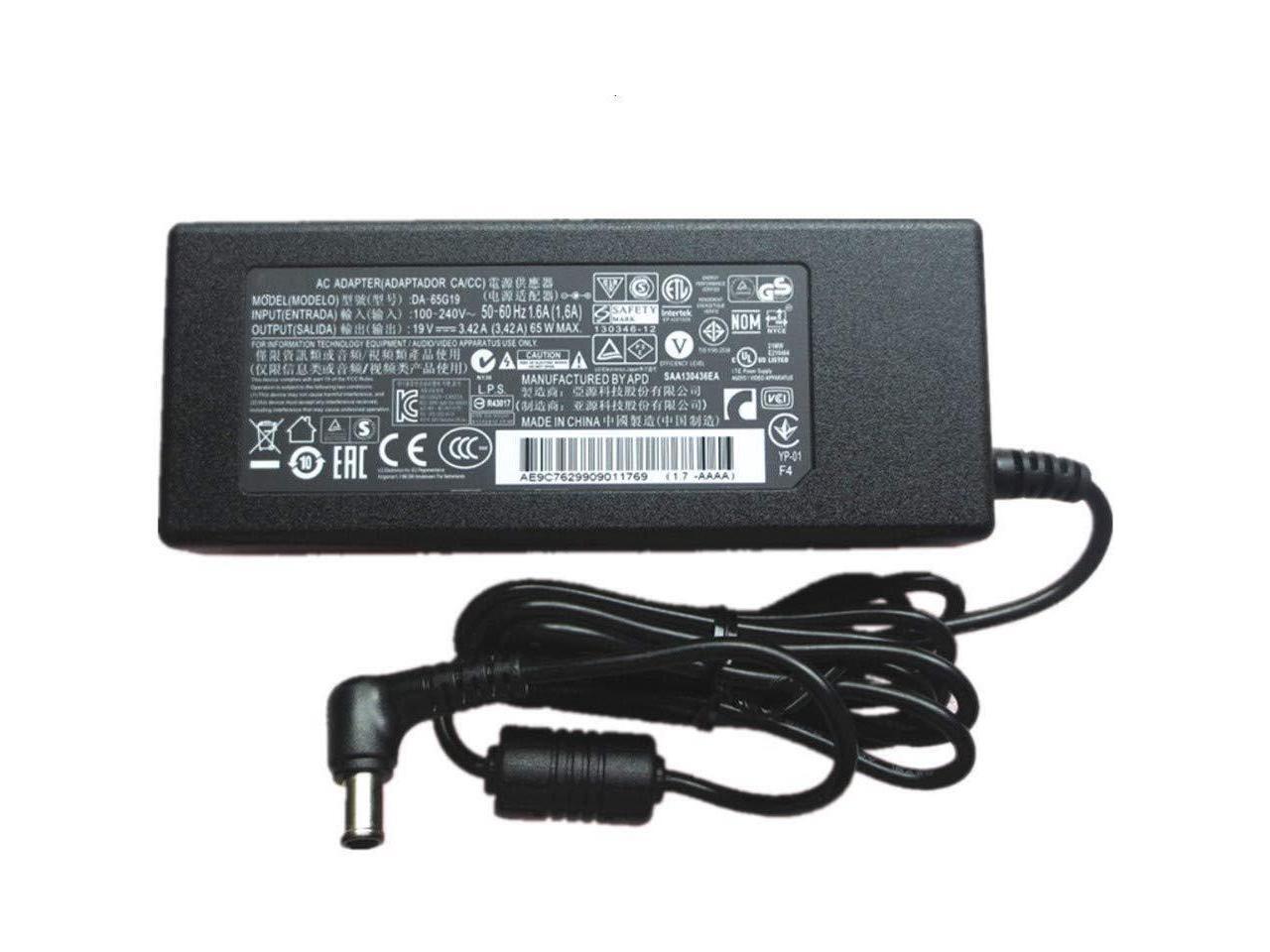 AC Adapter for LG DA65G19 49LF5100-CA DA-65G19 DA-65F19 LCAP40 49lf5100 ...