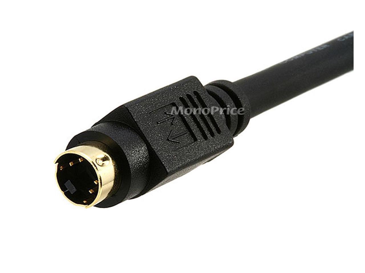 25FT S-VIDEO CABLE DVD DSS SVHS CABLE SVIDEO M/M (24K Gold Plated ...