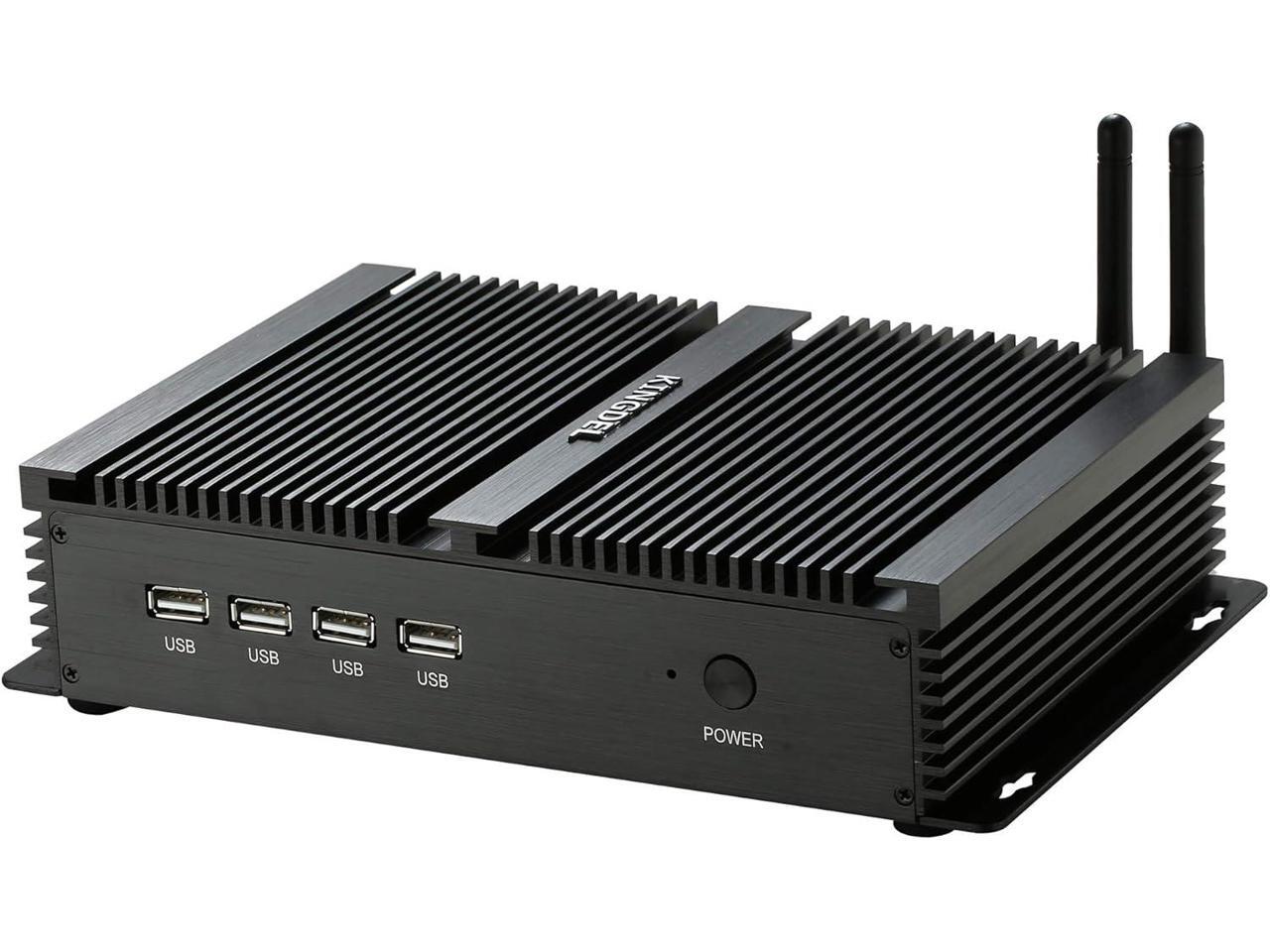 Kingdel Powerful Mini Desktop Computer, Fanless Industrial PC, Intel i5 ...
