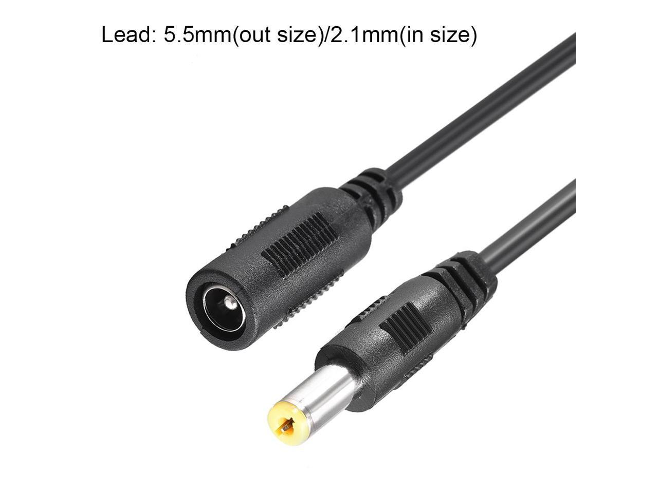 Power Extension Cable 4ft 1.2M 2.1mm x 5.5mm Compatible with 12V DC 1A ...