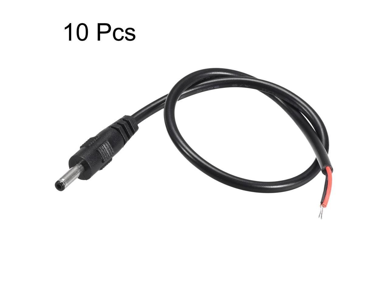 10pcs DC Power 3.5mm x 1.35mm 1A 30cm Barrel Male Plug Connector ...