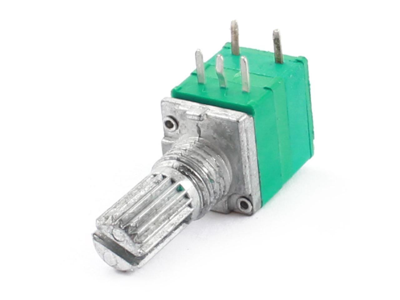 B50K 50K Ohm Dual Linear Taper Volume Control Switches Potentiometer ...