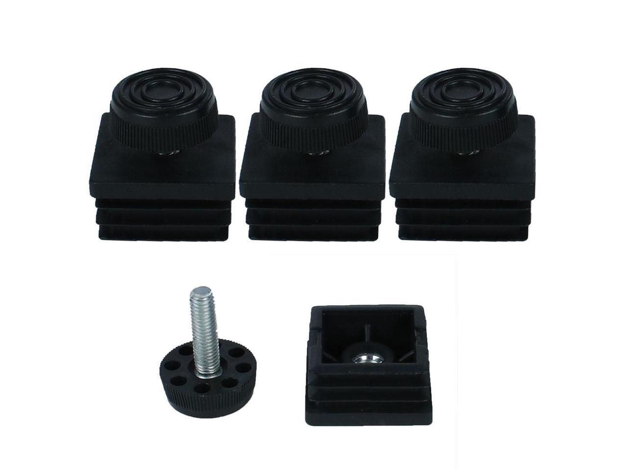 Leveling Feet 38 x 38mm Square Tube Inserts Kit Furniture Glide ...