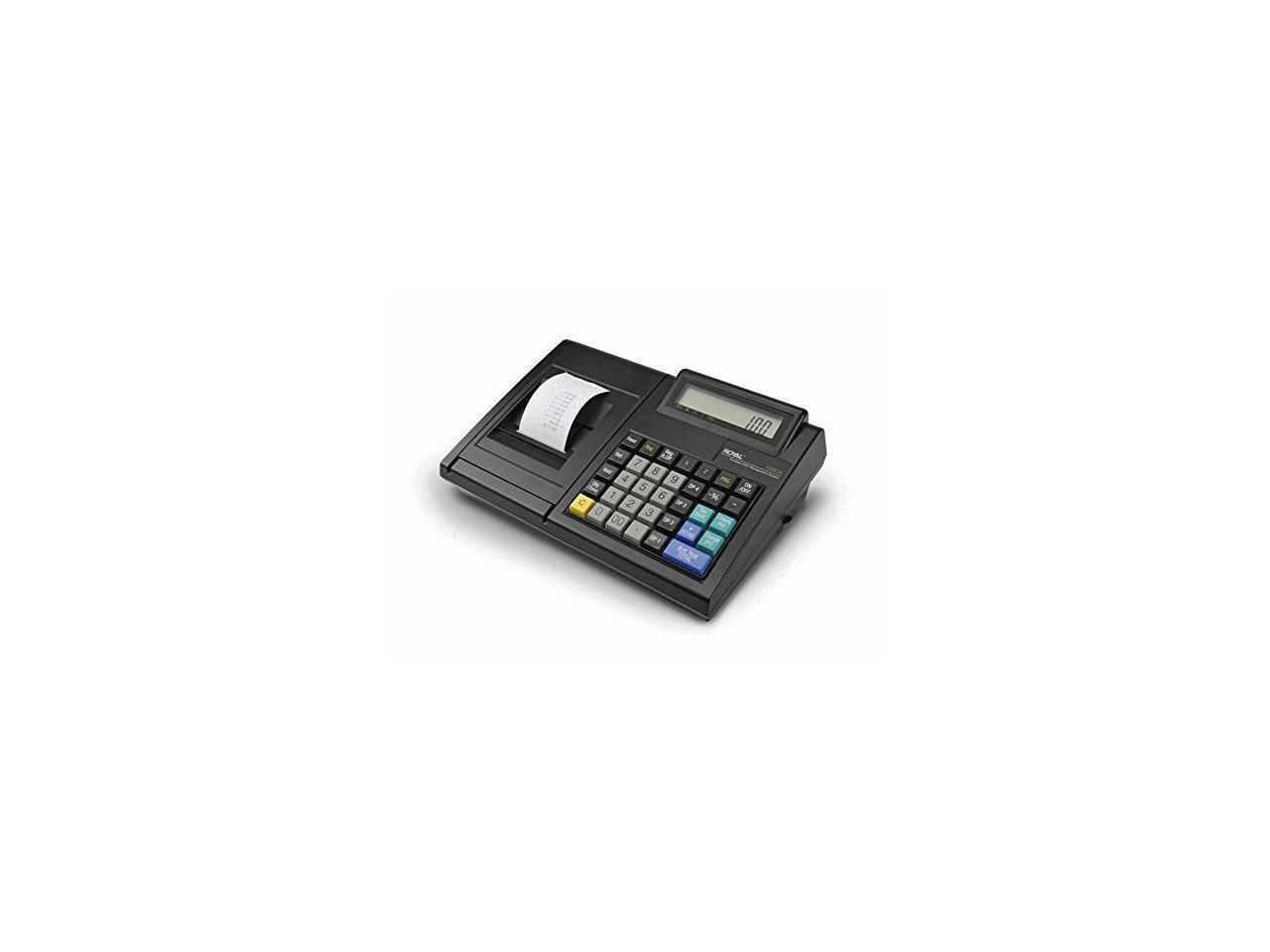 Royal 100Cx Portable Battery/AC Powered Cash Register (82175Q) - Black ...