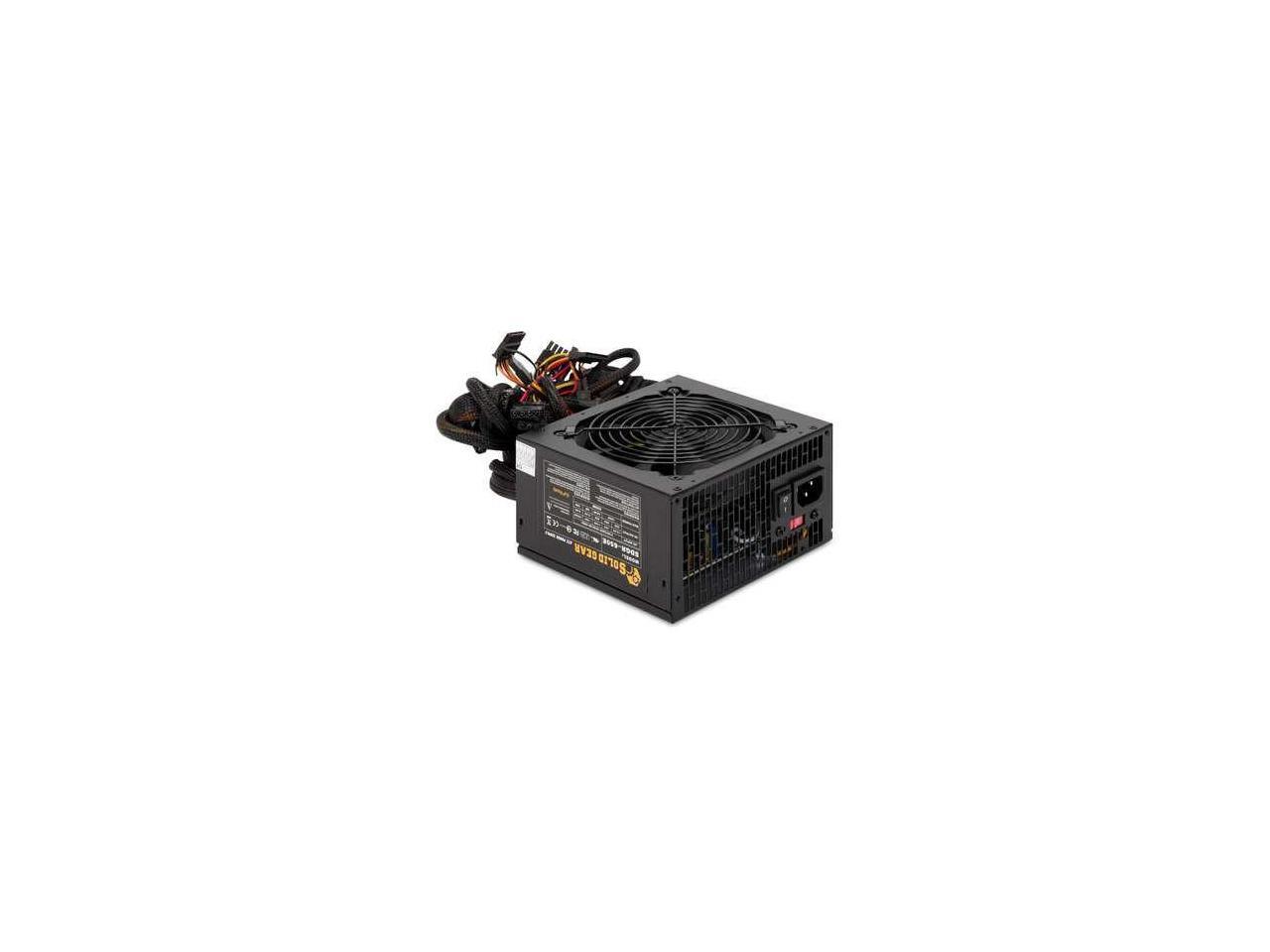 Solid Gear ATX12V/EPS12V 650-Watts Power Supply, Black SDGR-650E ...
