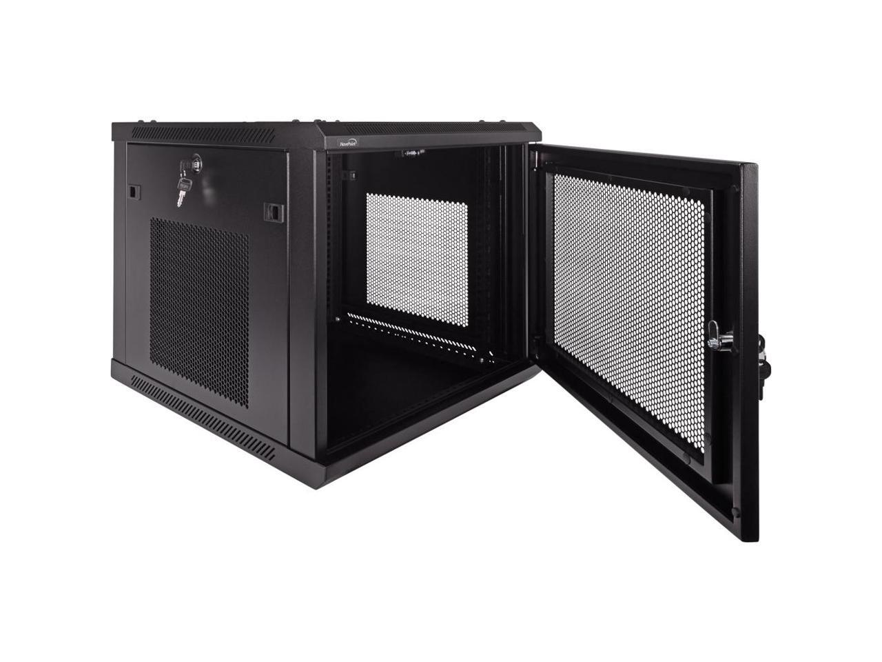 Navepoint 9U Wallmount Networking Perforated Cabinet 600mm Depth with ...