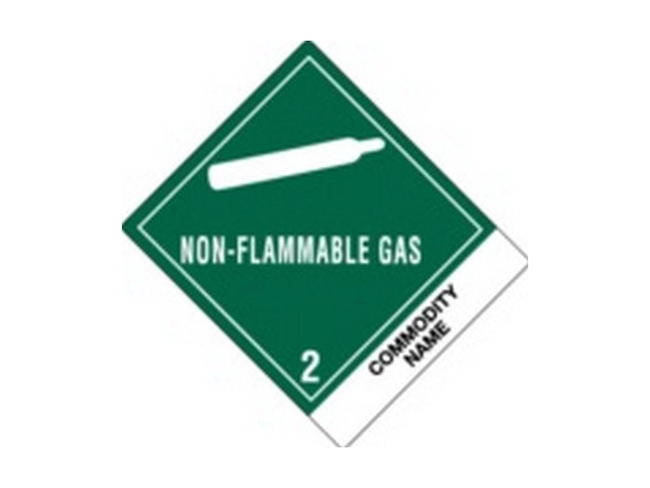 4" x 4-3/4 Non-flammable -Articles, Pressurized, Pneumatic labels ...