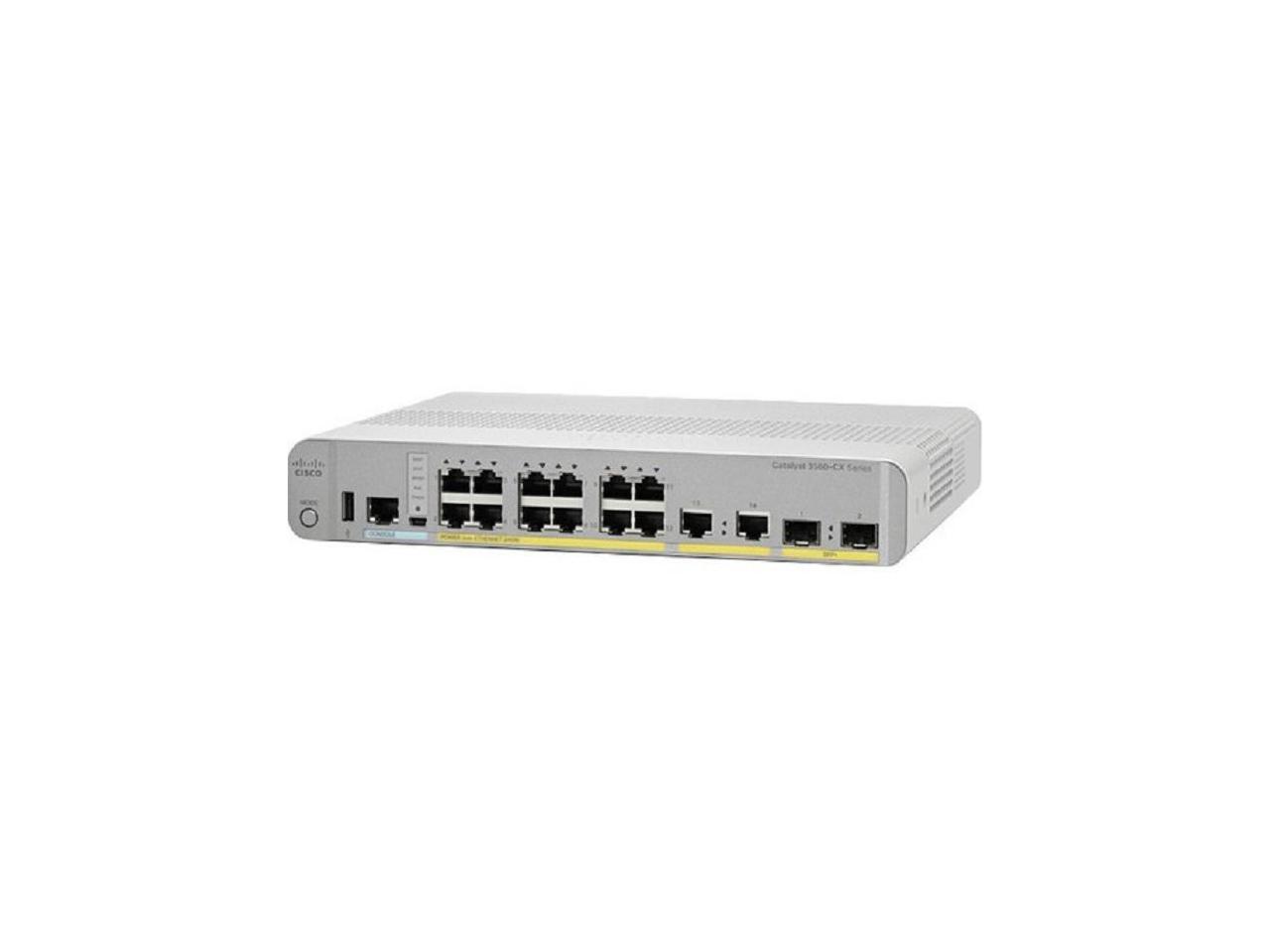 CISCO Catalyst 3560-CX WS-C3560CX-8PT-S PD PSE Switch 8 GE PoE+ ...