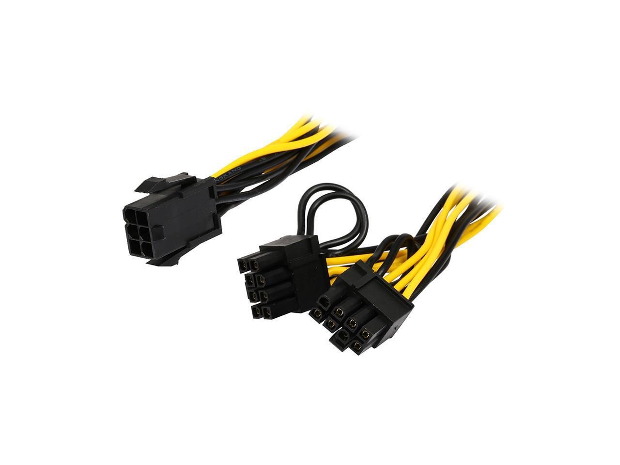 EN-Labs GPU Power Splitter Cable, PCIe 6pin to 2 PCI Express 8 Pin ...