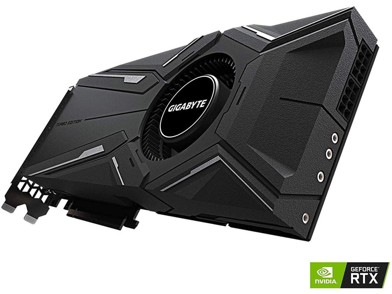 GIGABYTE NVIDIA GeForce RTX 2080 TI TURBO OC 11GB (Rev. 2.0) GDDR6 HDMI ...