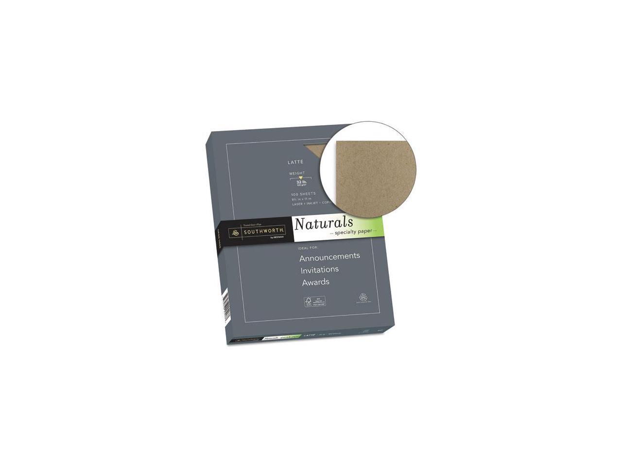 Southworth 99417 Naturals Paper, Latte, 8 1/2 X 11, 32Lb, 100 Sheets ...