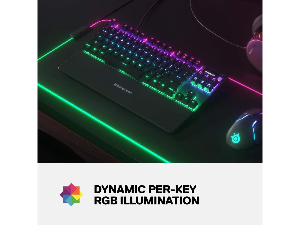 SteelSeries Apex 7 TKL 84-Key RGB Mechanical Gaming Keyboard (Red ...