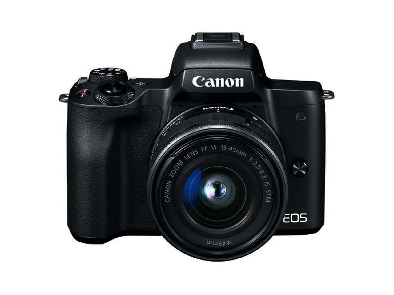 Canon EOS M50 Mirrorless Digital Camera with 15-45mm Lens (Black)(Intl ...