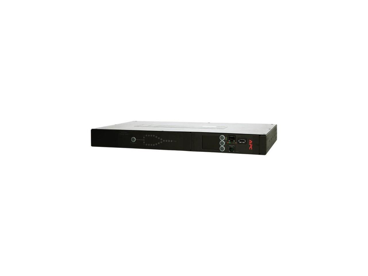 APC AP4430 Rack ATS, 200 / 208V, 20A, L6-20 in, 8 x C13, 1 x C19 out ...