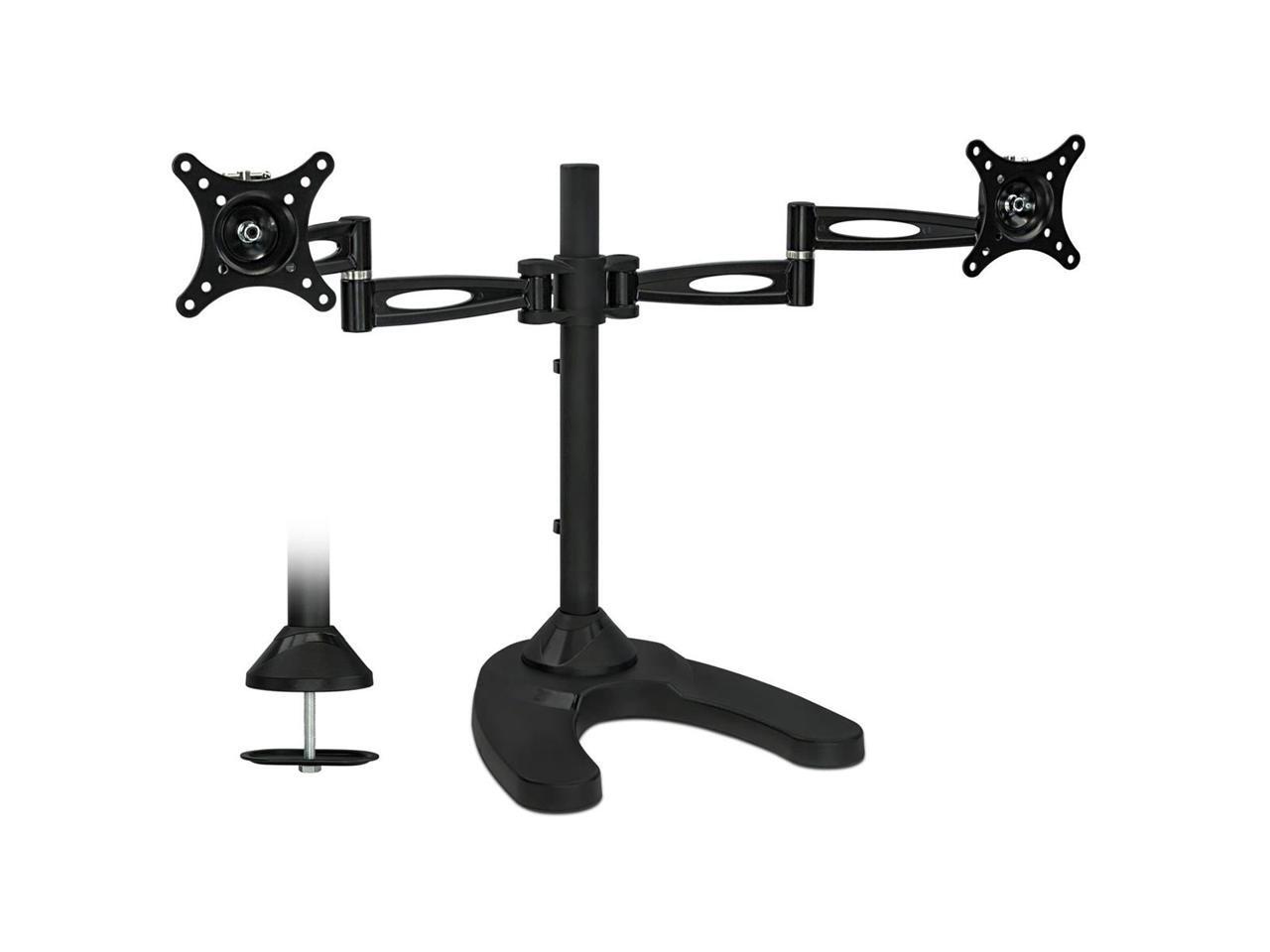 Mount-It! Dual Monitor Stand | 27" Max Screen Size| VESA 75 100 ...