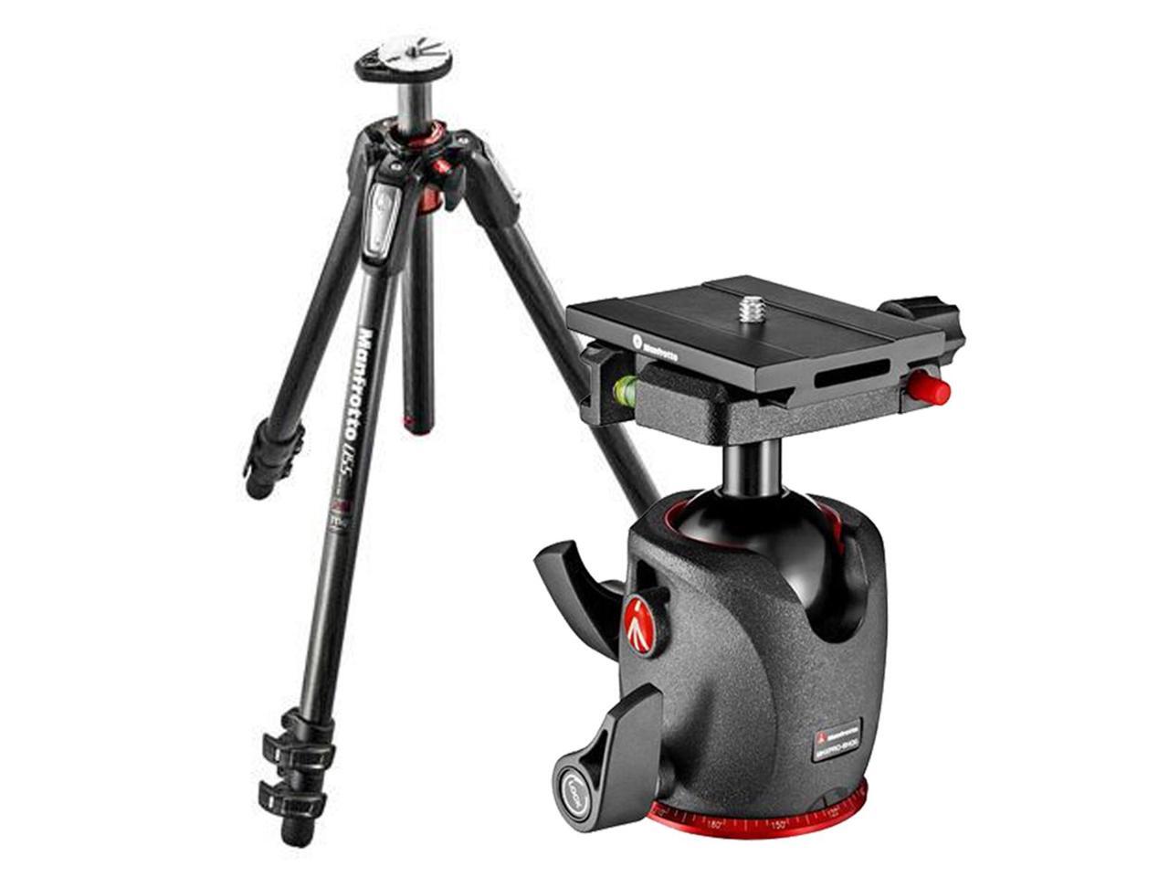 Manfrotto MT055CXPRO3 Carbon Fiber 3 Sections Tripod with MHXPRO-BHQ6 ...