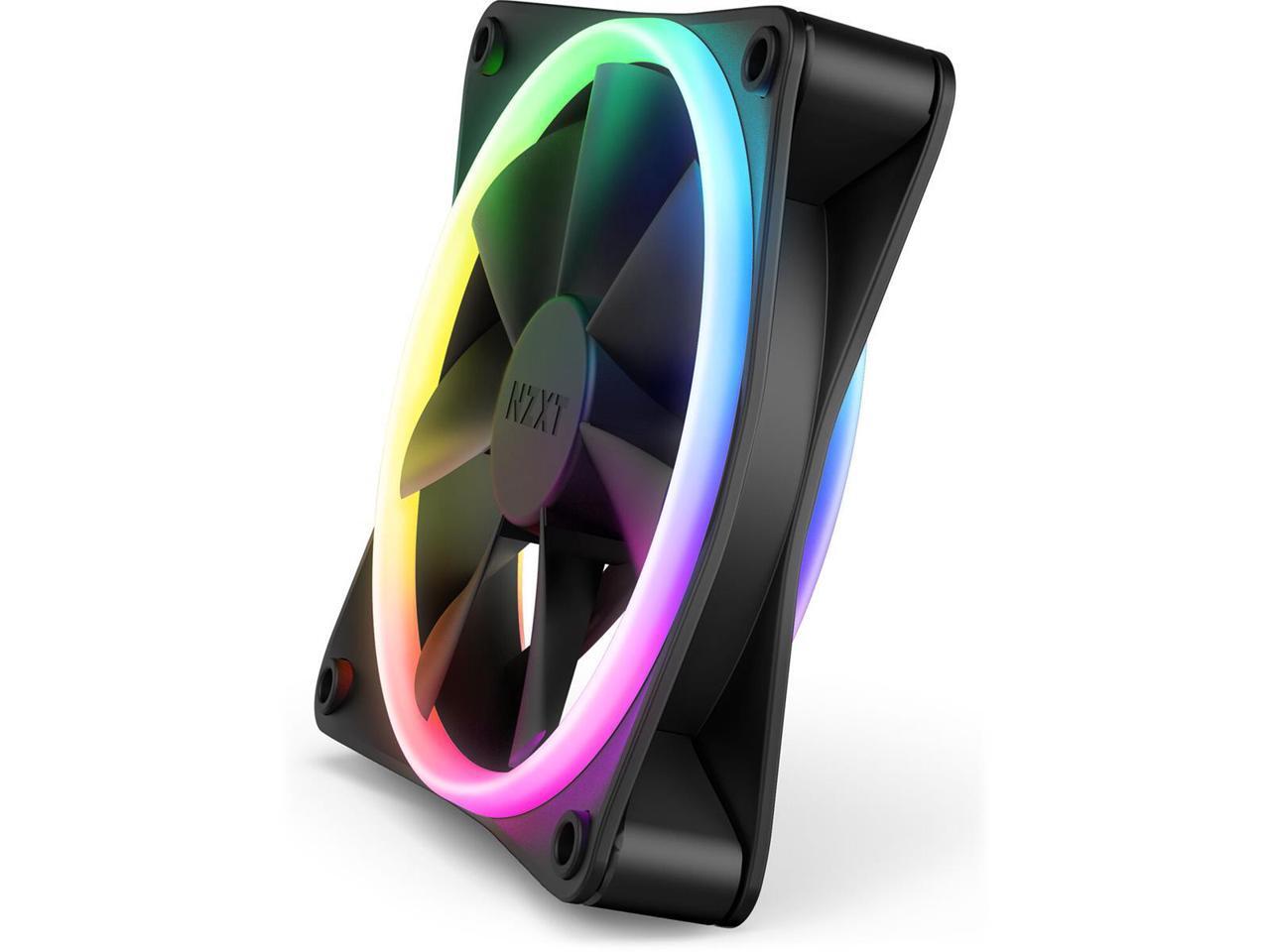 NZXT F120RGB Duo - 120mm Dual-sided RGB Fan - Single Pack (Black ...
